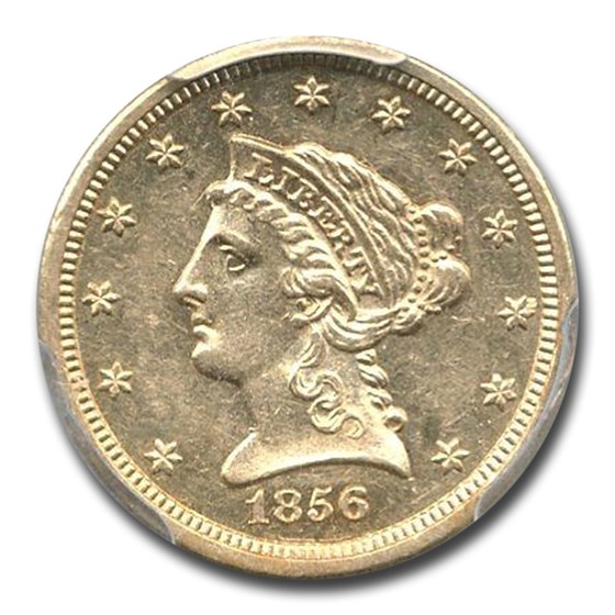 Buy 1856-S $2.50 Liberty Gold Quarter Eagle AU-55 PCGS (SS Cen Am.) | APMEX