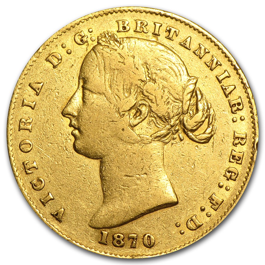 Buy 1857-1870 Australia Gold Sovereign Victoria Sydney Mint Avg Circ | APMEX