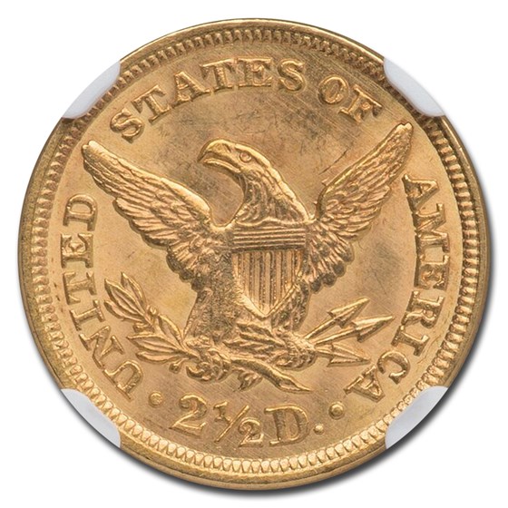 Buy 1857 $2.50 Liberty Gold Quarter Eagle MS-64 NGC | APMEX