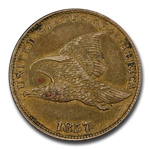 1857 Flying Eagle Cent AU-50 PCGS