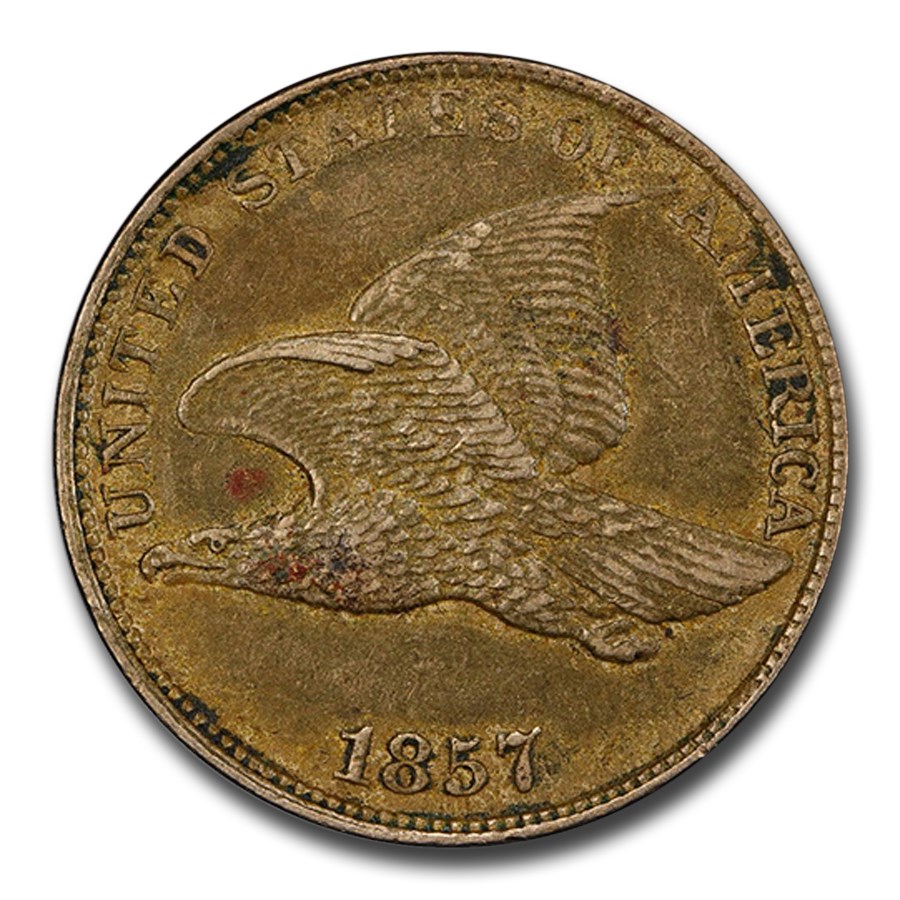 1857 Flying Eagle Cent AU-50 PCGS