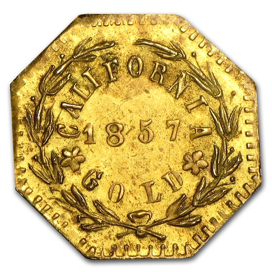 Buy 1857 Indian Octagonal California Gold Token AU | APMEX