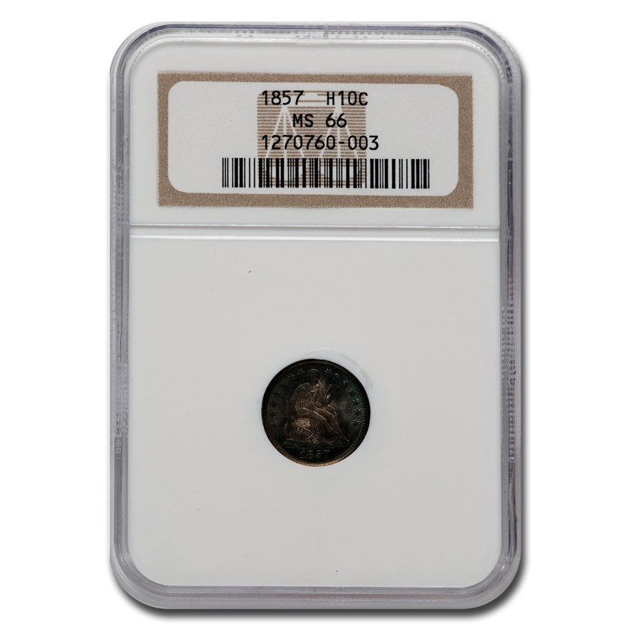 Buy 1857 Liberty Seated Half Dime MS-66 NGC | APMEX