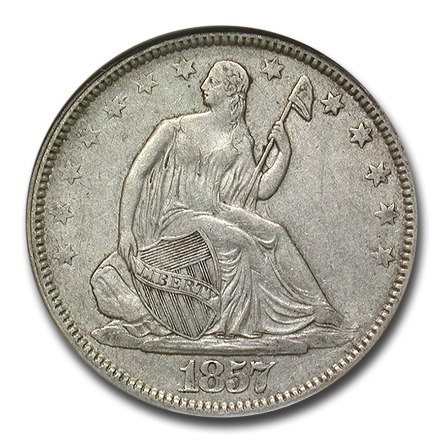 1857 Liberty Seated Half Dollar XF-45 NGC