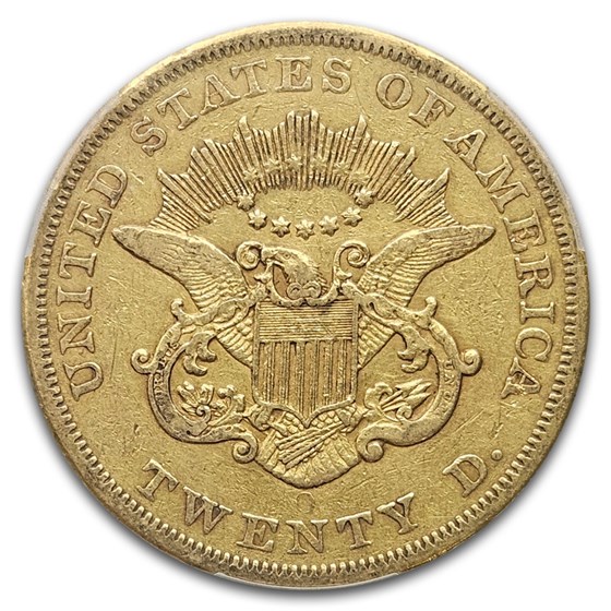 Buy 1857-O $20 Liberty Gold Double Eagle XF-40 PCGS | APMEX