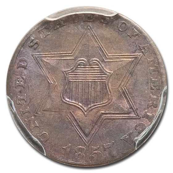 Buy 1857 Three Cent Silver MS-65 PCGS | APMEX