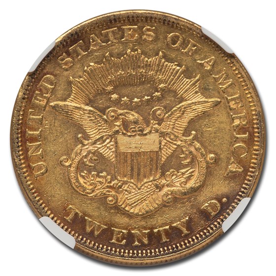 Buy 1858 $20 Liberty Gold Double Eagle AU-55 NGC | APMEX