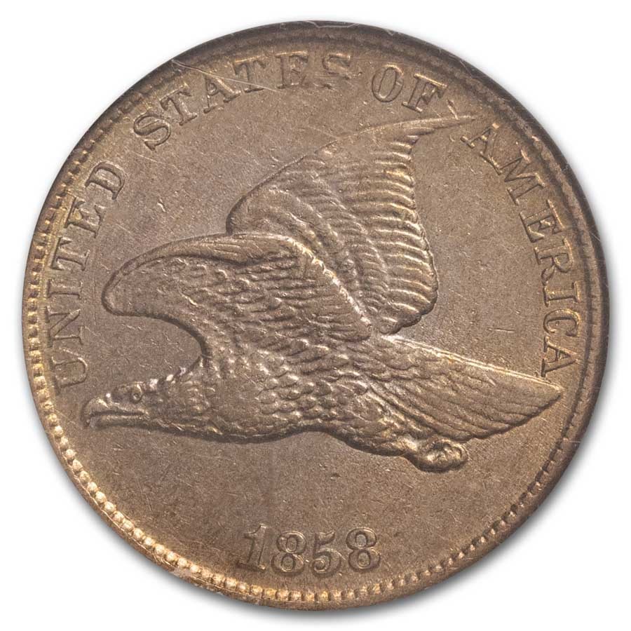 Buy 1858 Flying Eagle Cent AU-58 NGC (Large Letters) | APMEX