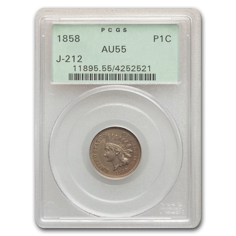 Buy 1858 Indian Head Cent Pattern AU-55 PCGS (J-212) | APMEX