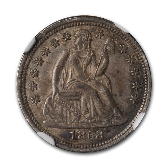 Buy 1858-O Liberty Seated Dime AU-53 NGC | APMEX
