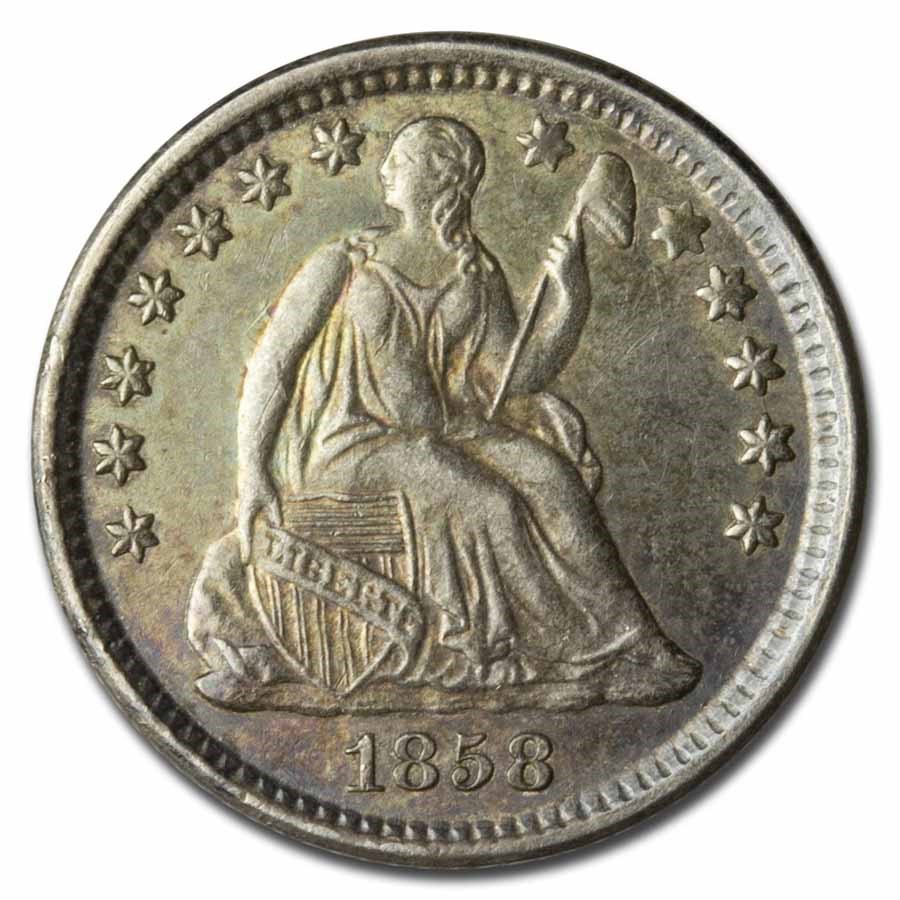 Buy 1858-O Liberty Seated Half Dime AU | APMEX