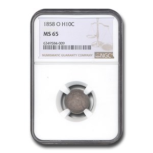 Buy 1858-O Liberty Seated Half Dime MS-65 NGC | APMEX