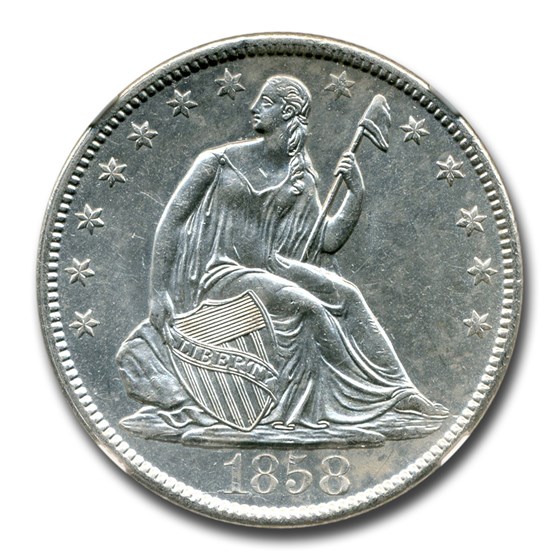 Buy 1858-O Liberty Seated Half Dollar MS-61 NGC (SS Republic) | APMEX