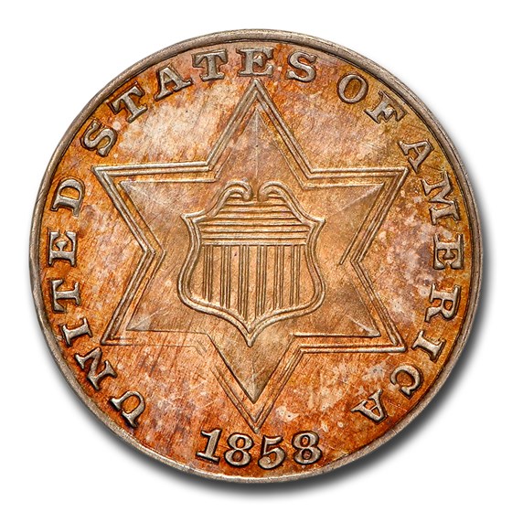 Buy 1858 Three Cent Silver PF-67 NGC | APMEX