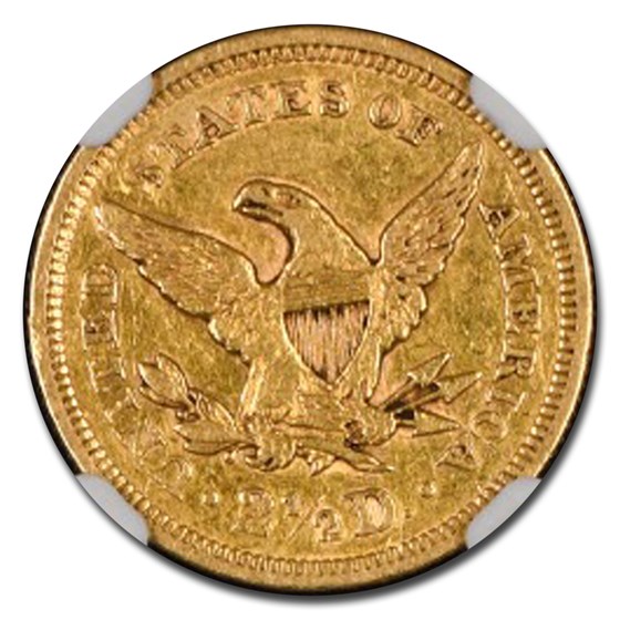 Buy 1859 $2.50 Liberty Gold Quarter Eagle AU-53 NGC (Type 1) | APMEX