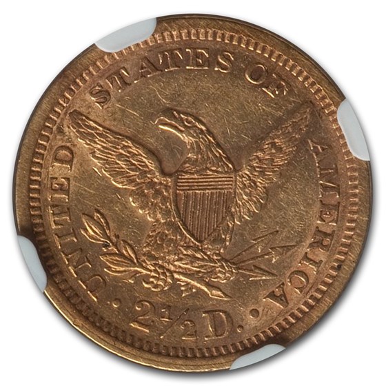 Buy 1859 $2.50 Liberty Gold Quarter Eagle Type-II AU-58 NGC | APMEX
