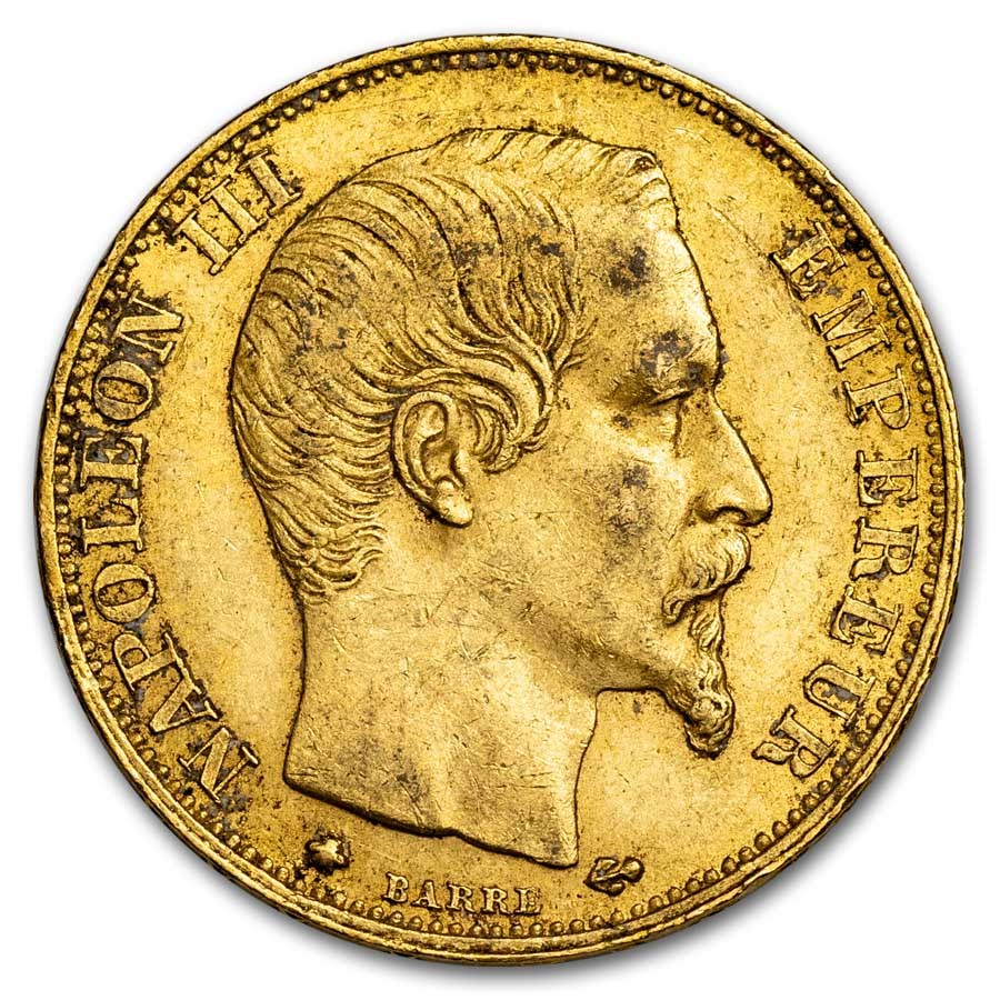 Buy 1859-A France Gold 20 Francs AU | APMEX