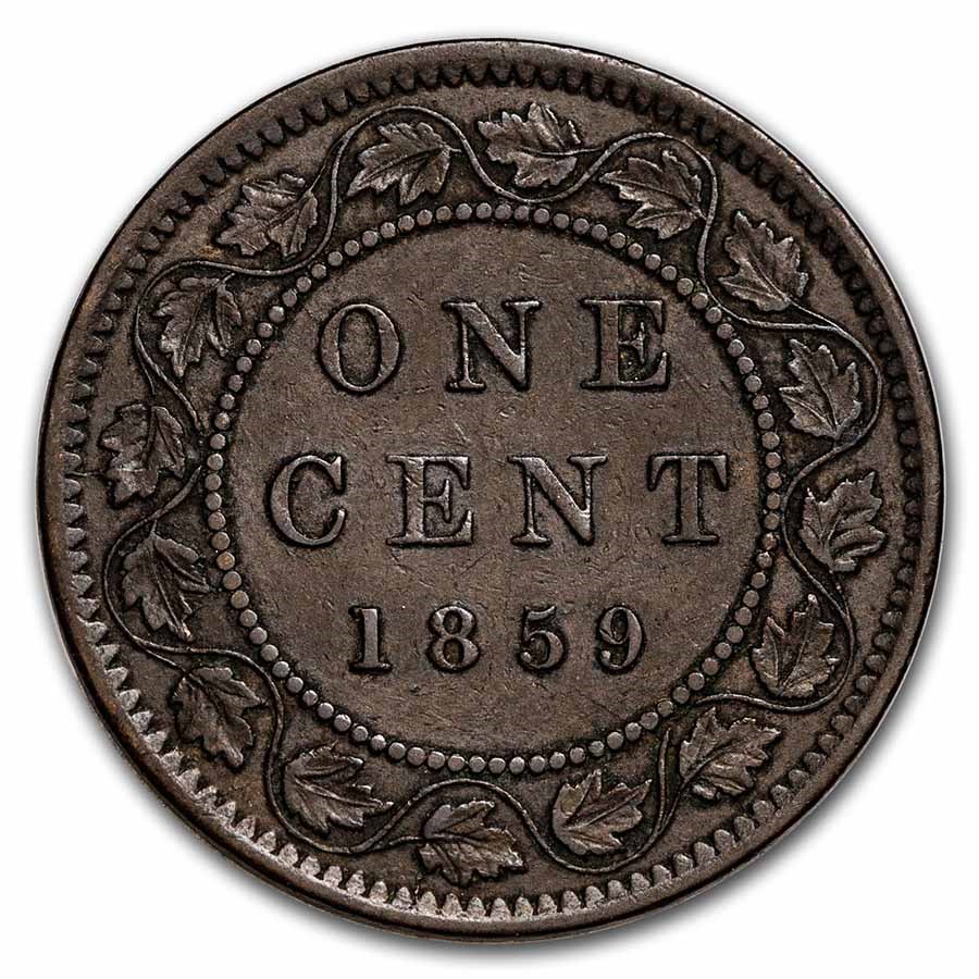 Buy 1859 Canada Large Cent Victoria XF (Narrow 9) | APMEX