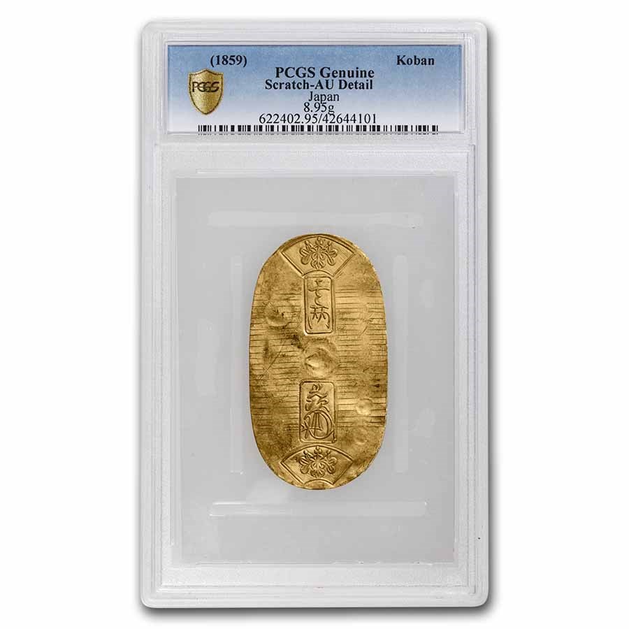 Buy (1859) Japan Ansei Gold Koban 1 Ryo AU-Dtls PCGS (Scratched) | APMEX