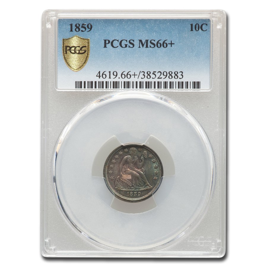 Buy 1859 Liberty Seated Dime MS-66+ PCGS | APMEX