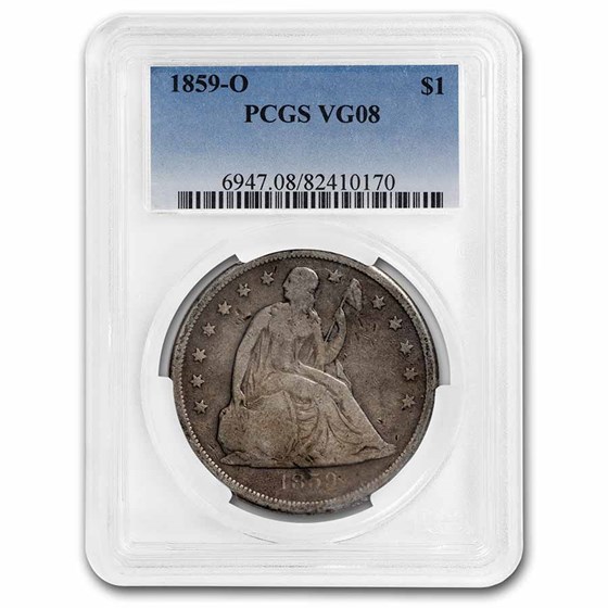 Buy 1859-O Liberty Seated Dollar VG-08 PCGS | APMEX