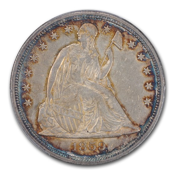 Buy 1859-S Liberty Seated Dollar MS-61 PCGS | APMEX