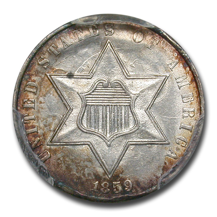 Buy 1859 Three Cent Silver MS-62 PCGS | APMEX