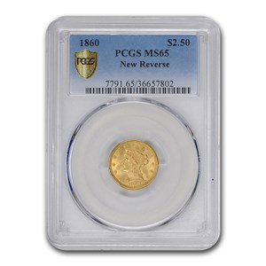Buy 1860 $2.50 Liberty Gold Quarter Eagle MS-65 PCGS (New Reverse) | APMEX