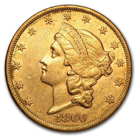 Buy 1860 $20 Liberty Gold Double Eagle AU Details (Cleaned) | APMEX