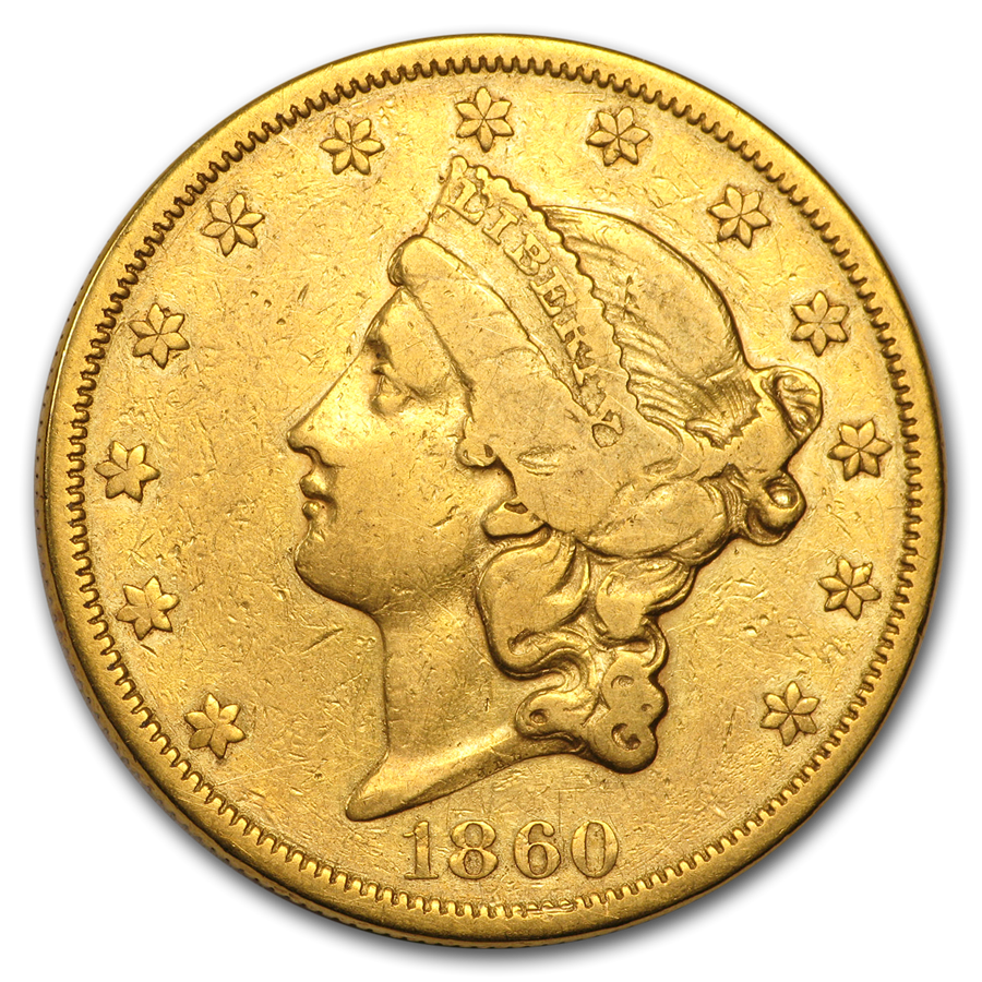 Buy 1860 $20 Liberty Gold Double Eagle VF | APMEX