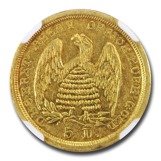 Buy 1860 $5 Mormon Gold MS-62 NGC | APMEX