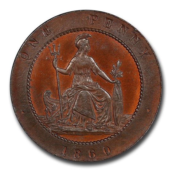 Buy 1860 Great Britain Copper Pattern Penny PR-63 PCGS (Brown) | APMEX