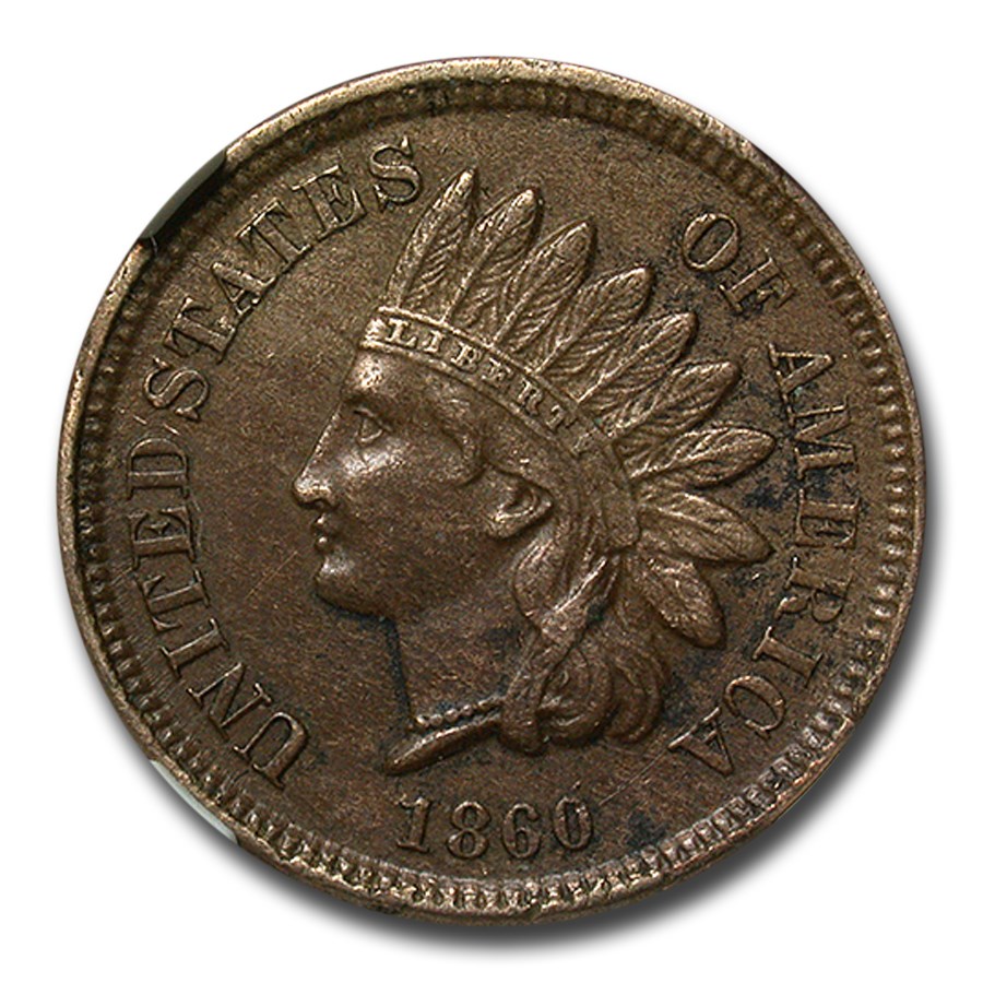 Buy 1860 Indian Head Cent AU-50 NGC | APMEX