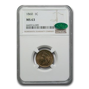 Buy 1860 Indian Head Cent MS-63 NGC CAC | APMEX
