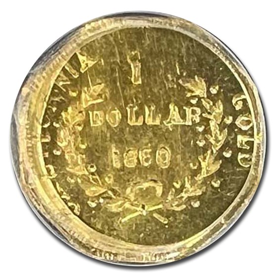 Buy 1860 Liberty Octagonal One Dollar Gold MS-64 PCGS (BG-1102) | APMEX