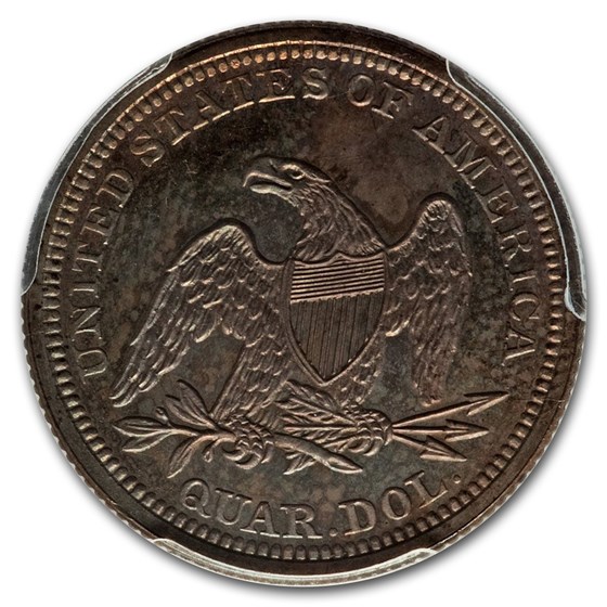 Buy 1860 Liberty Seated Quarter PR-63 PCGS | APMEX