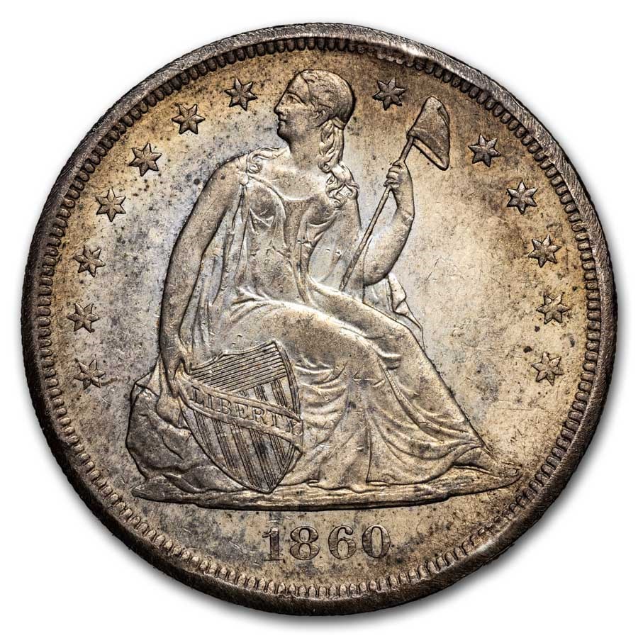Buy 1860-O Liberty Seated Dollar AU | APMEX