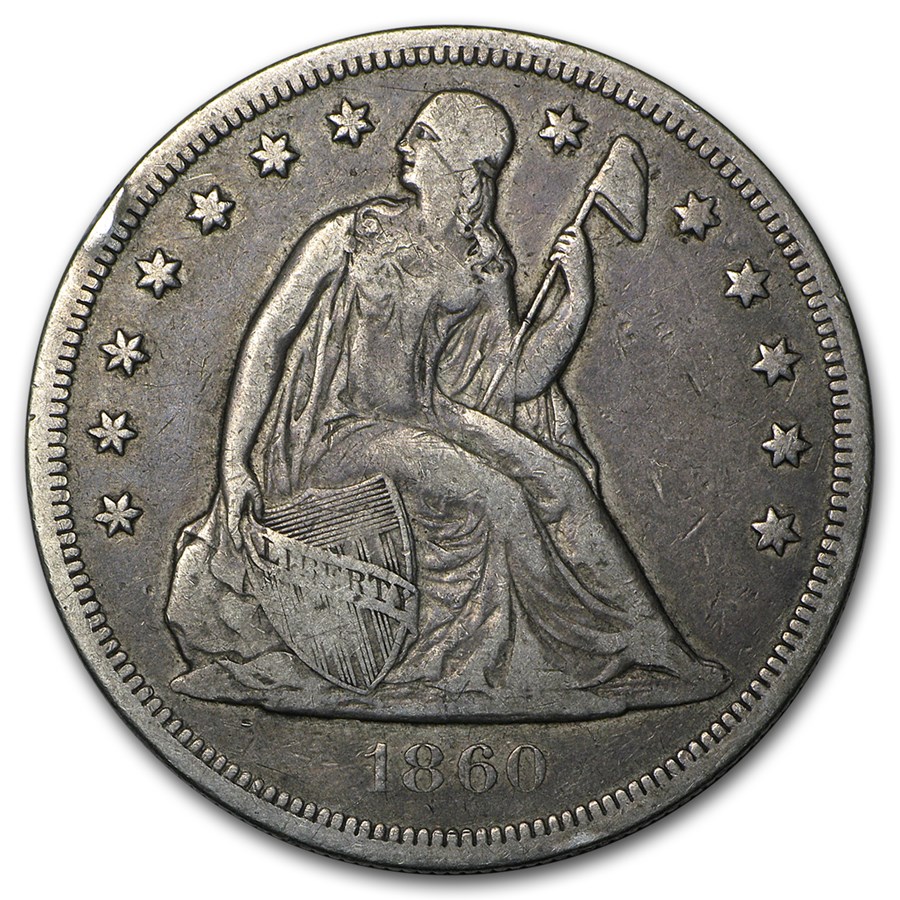 Buy 1860-O Seated Liberty Dollar VF | APMEX