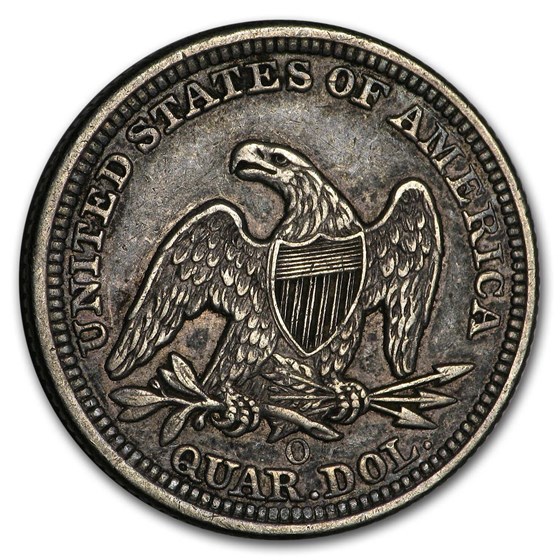 Buy 1860-O Liberty Seated Quarter AU | APMEX