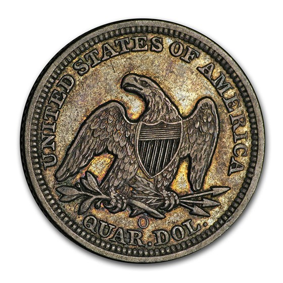 Buy 1860-O Liberty Seated Quarter XF (Details) | APMEX