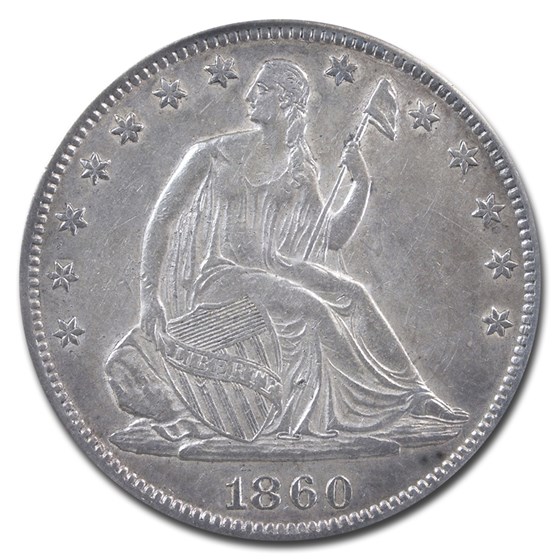 Buy 1860-S Liberty Seated Half Dollar XF-45 PCGS | APMEX
