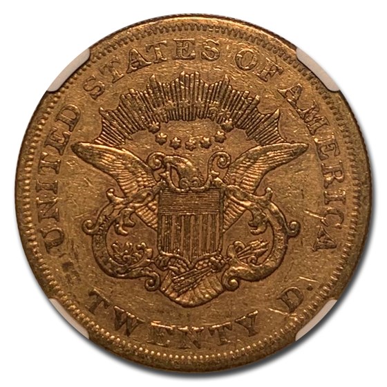 Buy 1861 Liberty Gold Double Eagle AU-50 Civil War | APMEX