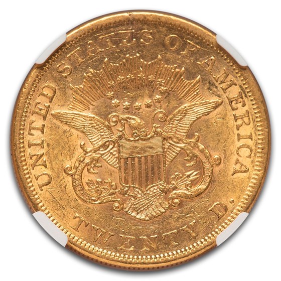 Buy 1861 $20 Liberty Gold Double Eagle AU-55 NGC | APMEX