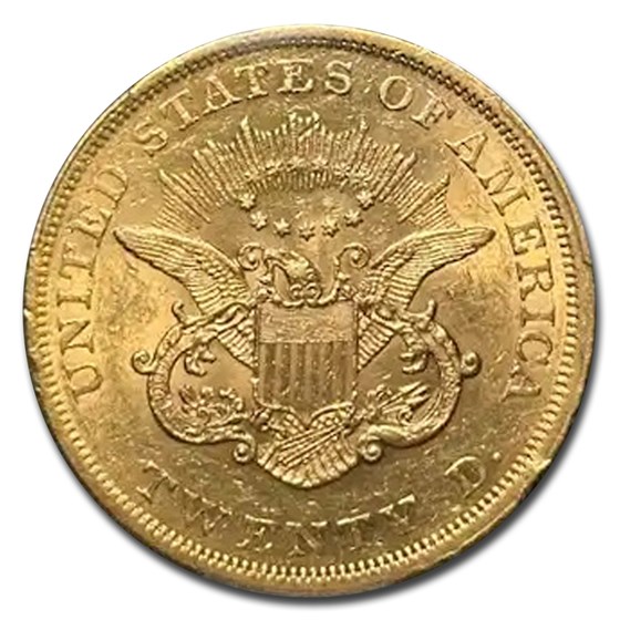 Buy 1861 $20 Liberty Gold Double Eagle AU-55 PCGS | APMEX