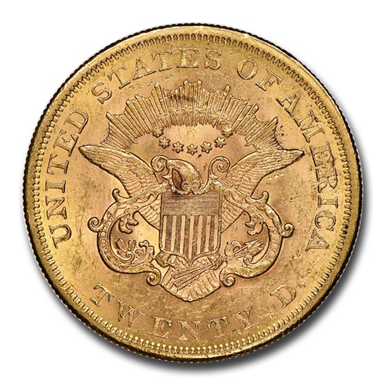 Buy 1861 $20 Liberty Gold Double Eagle MS-61 NGC CAC | APMEX