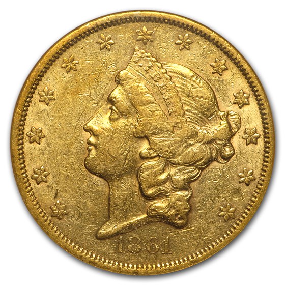 Buy 1861 $20 Liberty Gold Double Eagle XF-45 NGC | APMEX
