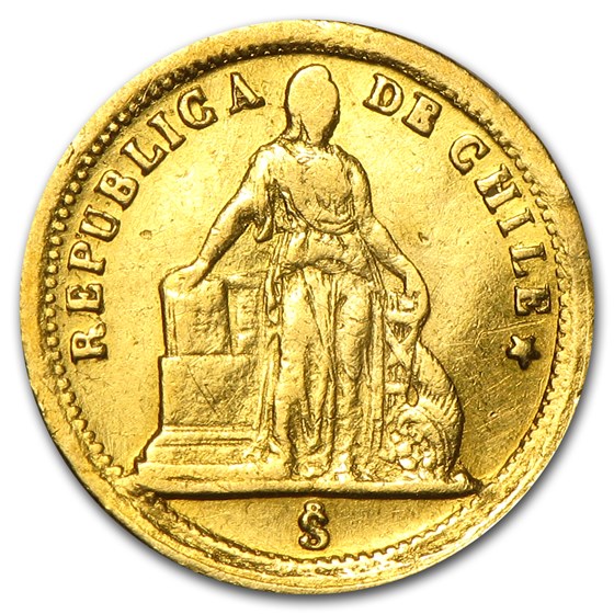Buy 1861 Chile Gold 1 Peso VF Details | APMEX