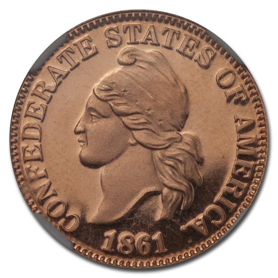 Buy 1861 Confederate Cent 2nd Restrike Gem Proof NGC | APMEX