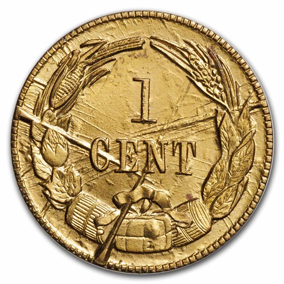 Buy 1861 Confederate Cent 2nd Restrike Gem Proof | APMEX