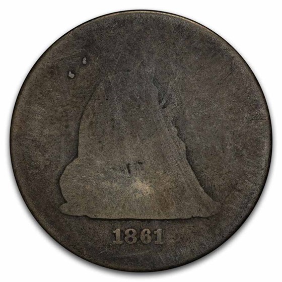 Buy 1861 Liberty Seated Quarter AG | APMEX